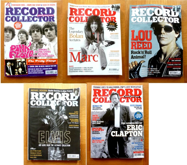 5 RECORD COLLECTOR Magazines Lou Reed- Clapton-Bolan- Elvis- Pink Floyd £12.54 - PicClick UK