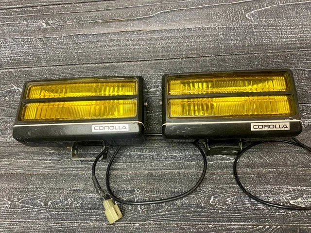 GENUINE OEM TOYOTA Corolla AE86 Levin Glass Fog Lights AE82 AE70 KE70 ...