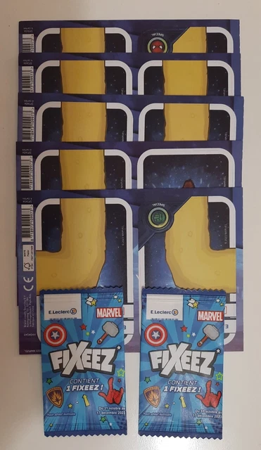 20 CARTES MARVEL leclerc 2023+ 2 Fixeez. Neufs. ENVOI GRATUIT. EUR 6,00 ...