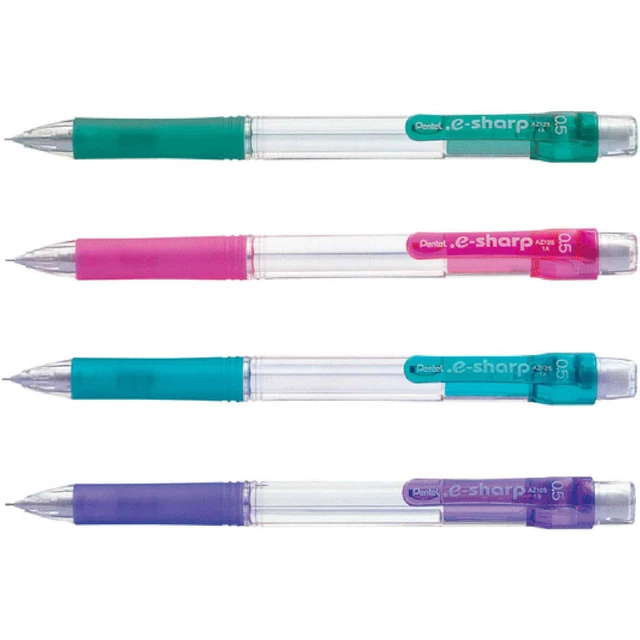 PENTEL E-SHARP MECHANICAL Pencils - 0.5mm - (Pack of 4) - NEW EUR 19,23 ...