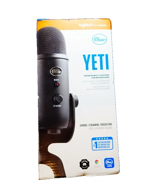 LOGITECH BLUE YETI Premium Multi-Pattern USB Microphone - 988-000100 ...