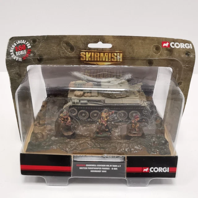 CORGI SKIRMISH CROMWELL Centaur MK.IV Tank & 3 Paratrooper D-Day ...