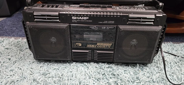 SHARP WQ-T234 BOOMBOX 1980s/1990s Double Cassette. £17.35 - PicClick UK
