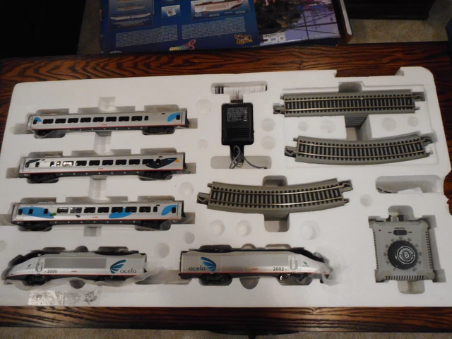 BACHMANN SPECTRUM - HO Scale Amtrak Acela Express Train Set - DCC ...