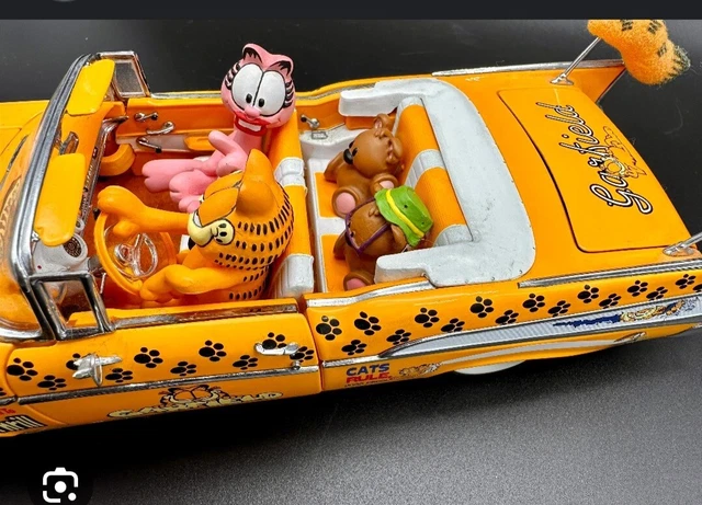 DANBURY MINT GARFIELD 1957 Chevy Bel Air Parade Car W/Garfield ...