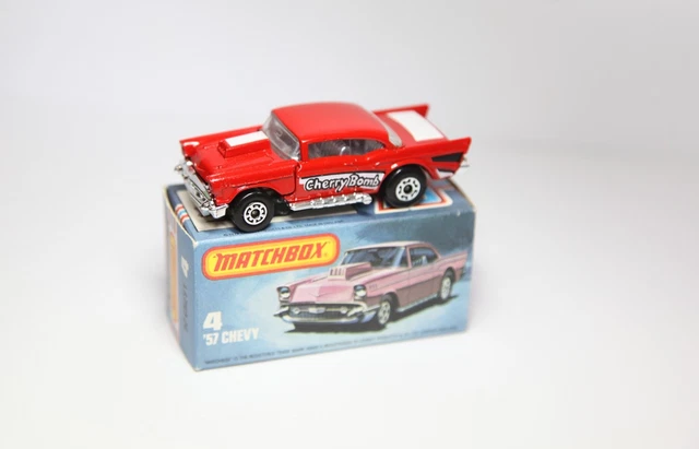 MATCHBOX SUPERFAST NO 4 57 Chevy In Original Box - Near Mint Vintage £ ...