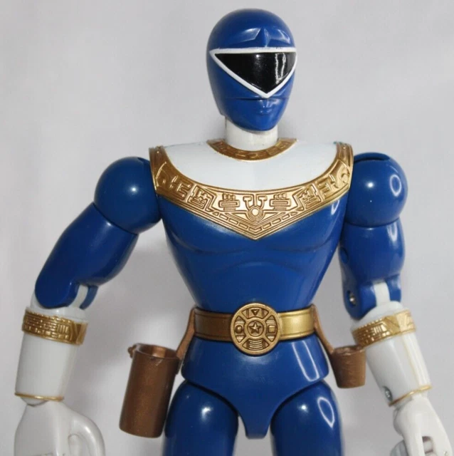 FIGURINE ARTICULÉE POWER Rangers Zeo Blue Ranger Bandai (1996) - lâche ...