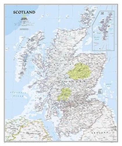 NATIONAL GEOGRAPHIC MAPS Scotland Classic, Laminated (Map) EUR 25,14 ...