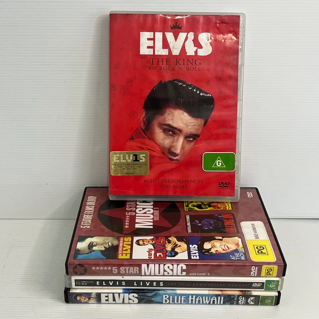 ELVIS PRESLEY DVD Movies Bulk Lot x4 DVD Bundle Blue Hawaii Elvis Lives ...