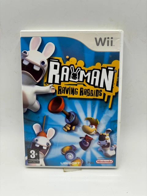 RAYMAN RAVING RABBIDS with Manual - Nintendo Wii - FREE P&P £4.49 ...