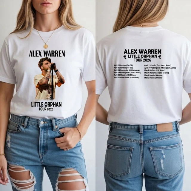 ALEX WARREN UK Tour 2026 T-Shirt Rock Band Music Dates Music Fan Top £ ...