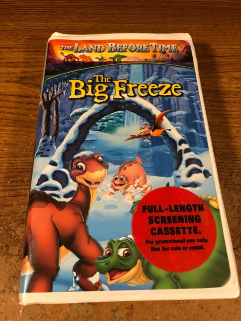 THE LAND BEFORE Time The Big Freeze Full-Length Screener VHS VCR Video ...