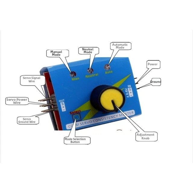 PORTABLE RC CONTROLLER Tester with Manual Neutral and Automatic ESC ...