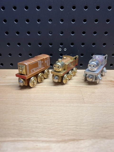 THOMAS FRIENDS WOODEN Railway 60 Years Anniversary Percy Silver Diesel ...