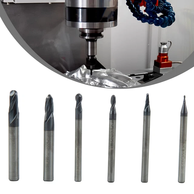 KIT D'OUTILS DE fraisage de routeur CNC bille de carbure bout de nez ensemble 05 EUR 36,46 ...