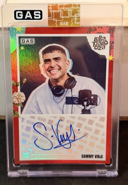 SAMMY VIRJI X Lollapalooza Chicago 2025 x GAS Trading Card /5 RED FOIL ...