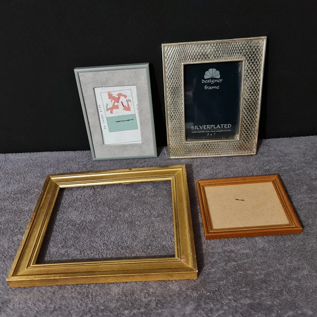 LOT DE 4 cadres en bois et métal EUR 4,99 - PicClick FR