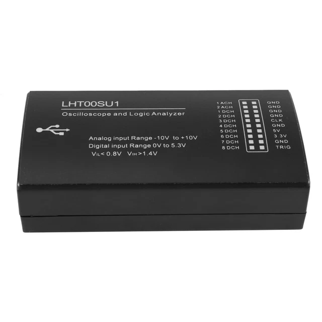 OSCILOSCOPIO VIRTUAL LHT00SU1 analizador lógico I2C SPI CAN Uart ...