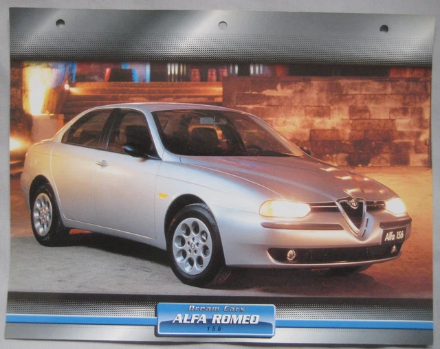 ALFA ROMEO 156 Atlas Editions Fact File Dream Cars Card EUR 4,19 ...