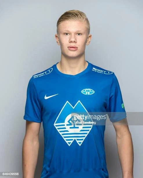 HAALAND FIRST TEAM! MOLDE FK MATCH WORN SHIRT (no Norway City Maillot ...