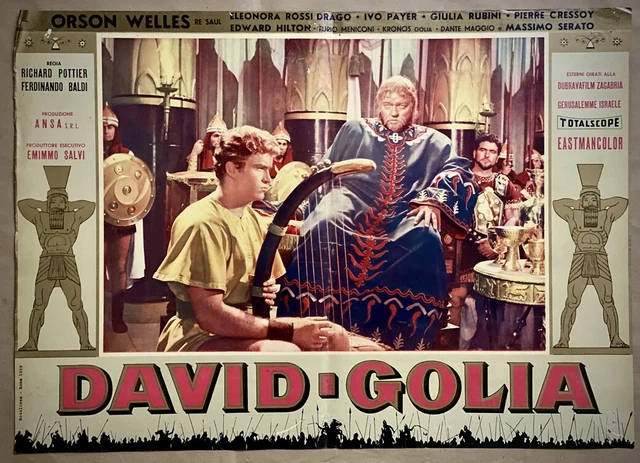 DAVID E GOLIA - Fotobusta Originale- Orson Welles, Eleonora Rossi Drago ...