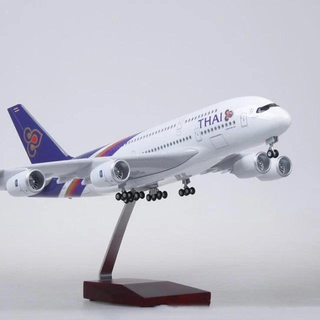 1/160 SCALE EXTRA Large Thai Airways Airbus A380 Aircraft Model Plane ...