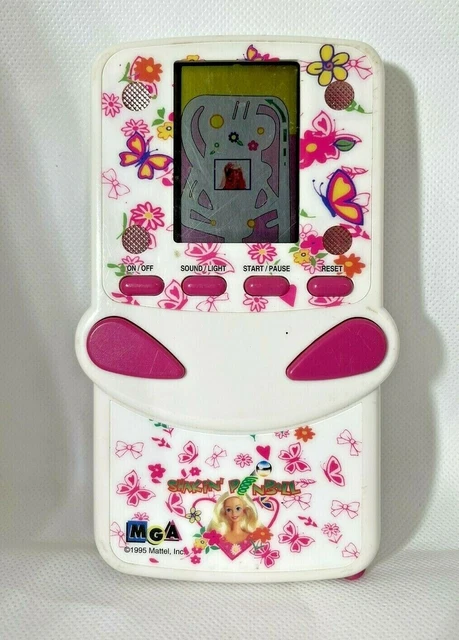 1995 MATTEL BARBIE Shakin’ Pinball Micro Games Of America Electronic ...