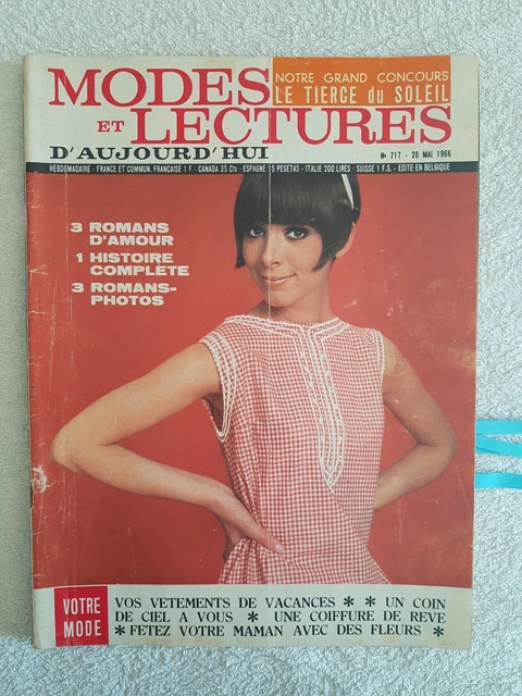 MODES ET LECTURES D'aujourd'hui N°717 28/5/1966 Jane Fonda Pub Mode ...