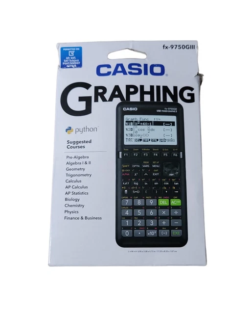 CASIO FX-9750GLLL GRAPHING Calculator, Python, Natural Textbook Display ...