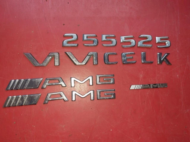 EMBLEM AMG V12 Nameplate Bundle Original Mercedes 2208170815 $87.63 ...