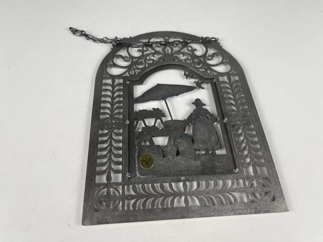 TABLEAU D'ORNEMENT EN étain 18 cm. Excellent état EUR 40,99 - PicClick FR