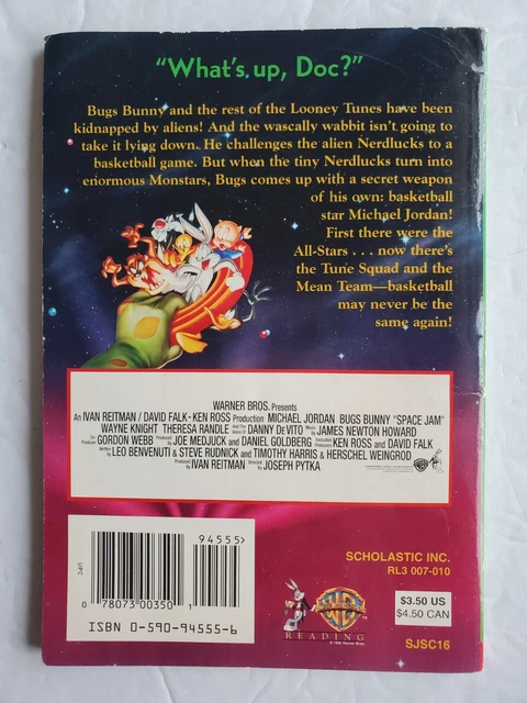 SPACE JAM BOOK 1996 by Francine Hughes - 8 Color pages from the Movie ...