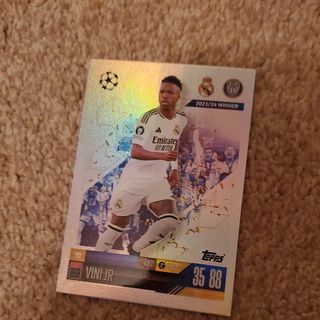 TOPPS MATCH ATTAX 2024/25 Vini Jr. (Real Madrid CF) 2023/24 Winner Card ...
