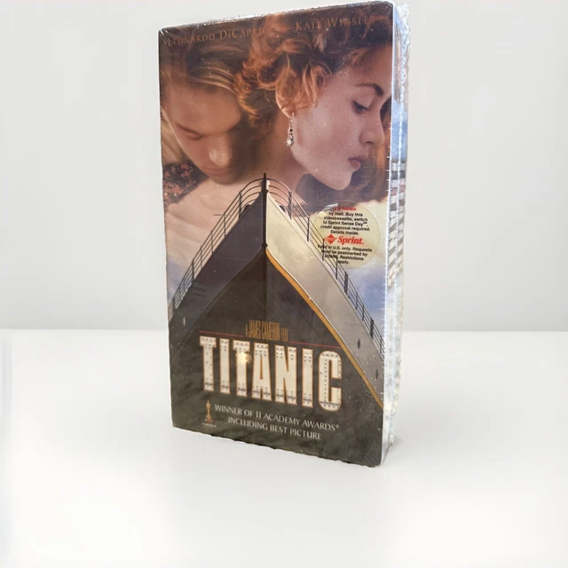 TITANIC VHS PARAMOUNT & Sprint Sticker Original First Edition Sealed ...