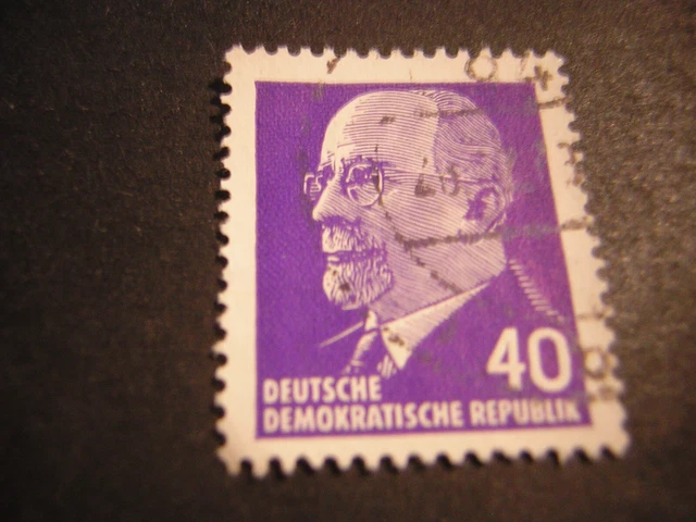 BRIEFMARKE DDR, WALTER Ulbricht 1963 40 Pf mit Stempel gebraucht EUR 1 ...