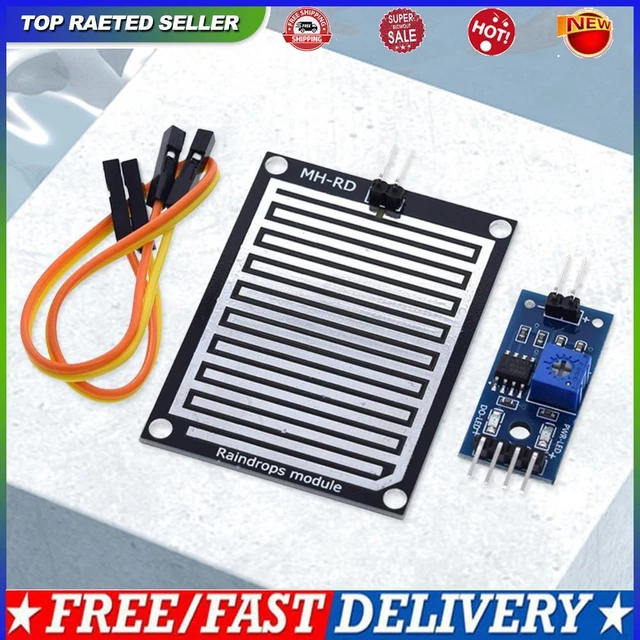 RAIN FOLIAR LEAF Moisture Sensor Relay Module LM393 High Sensitivity ...