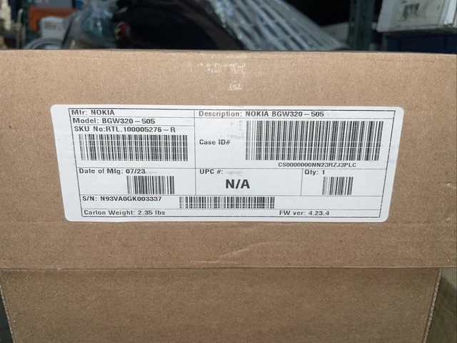 AT&T GLASFASER-BREITBAND-GATEWAY BGW320-505 WLAN 6 Modem-Router EUR 114 ...