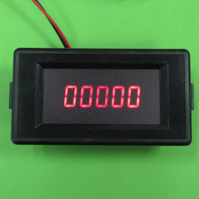 5 DIGIT DIGITAL LED Meter Plus / Minus / Reset / Pulse Meter £12.32 ...