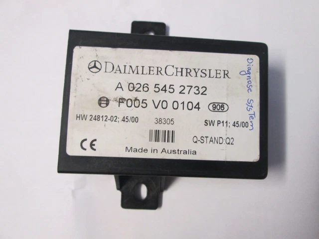 MERCEDES-BENZ SL R230 System Diagnosis SDS Control Unit ECU A0265452732 ...