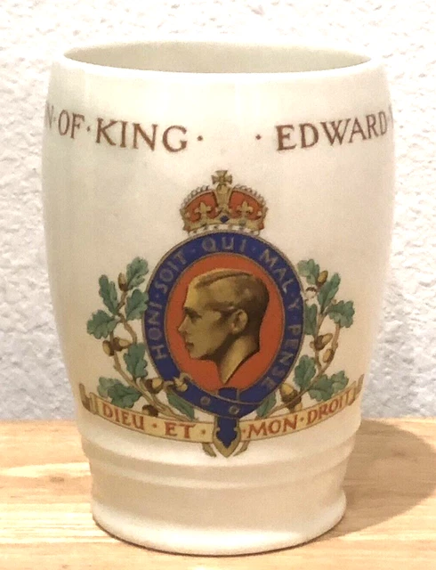 VINTAGE COMMEMORATIVE 1937 King Edward Viii Coronation J & G Meakin Cup ...