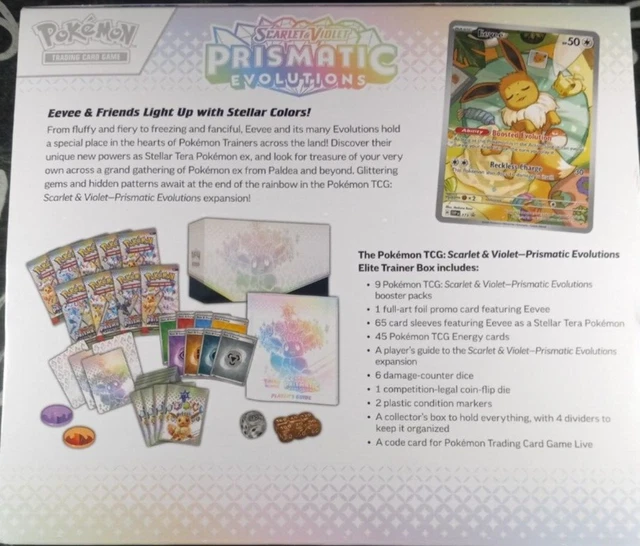 POKÉMON TCG: PRISMATIC Evolution Elite Trainer Box NEW Sealed $210.02 ...