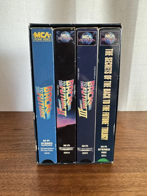BACK TO THE Future VHS Trilogy Limited Edition Box Set Filming Secrets MCA Nice! £22.18 ...