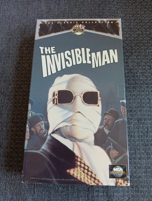 THE INVISIBLE MAN VHS Tape 1991 Universal Monsters Classic Collection ...