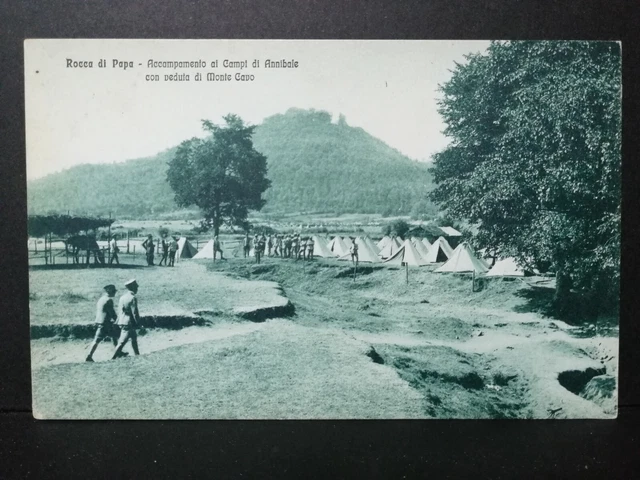 CARTOLINA ROCCA DI Papa Accampamento Campi di Annibale e Monte Cavo ...