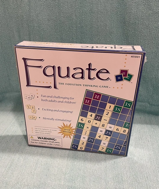 EQUATE THE EQUATION Thinking Game Conceptual Math Media NEW SEALED $25. ...