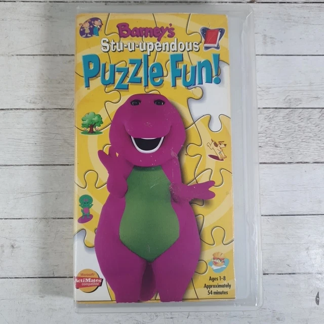 BARNEY'S STU-U-UPENDOUS PUZZLE Fun - VHS - RARE EUR 9,31 - PicClick FR