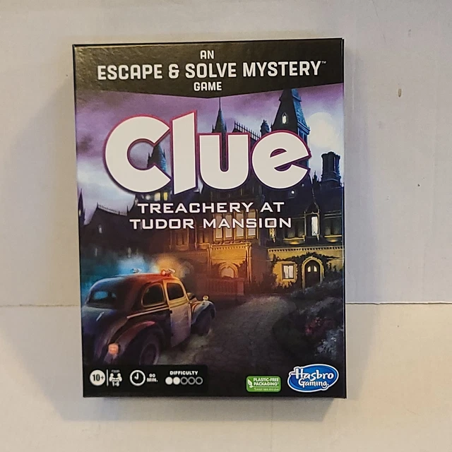 CLUE BOARD GAME Treachery at Tudor Mansion, Escape Room Game ...