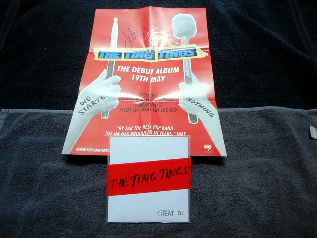 THE TING TINGS Signed Poster Great Dj Cd Single Unplayed 2008 Calvin ...