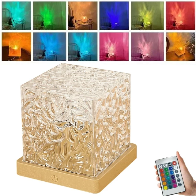 WIRELESS LED NIGHT Light Ocean Wave Aurora Projector Lamp 16 Colors ...