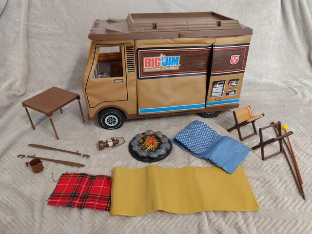 BIG JIM SPORTS Camper Wohnwagen Wohnmobil Van Auto 1971 Mattel mit ...